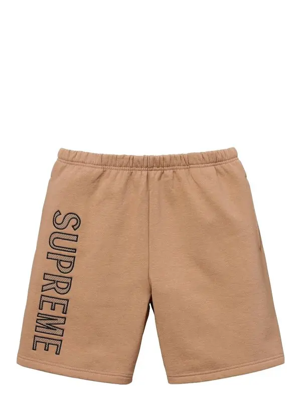 Supreme Embroidered Sweatshorts - Light Brown