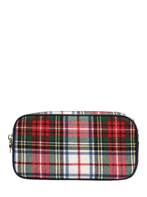 Stoney Clover Lane Small Plaid Pouch - Red Plaid