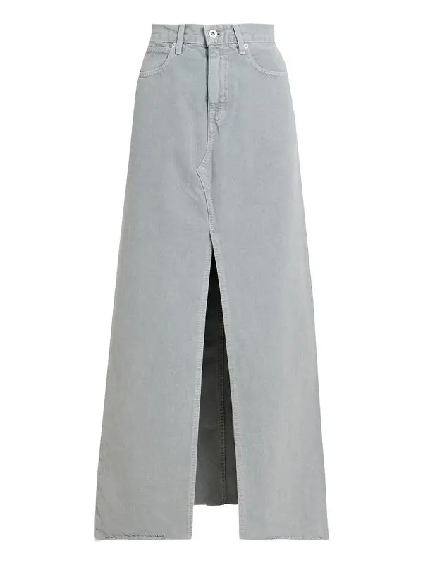 SLVRLAKE Denim Maxi Skirt - Gray