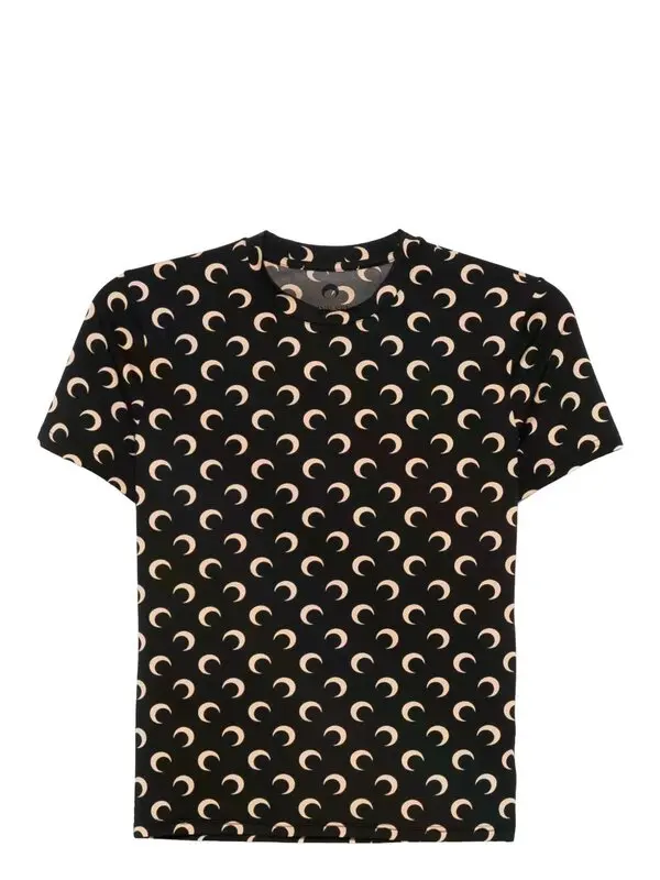 MARINE SERRE Moon Print T-shirt - Black