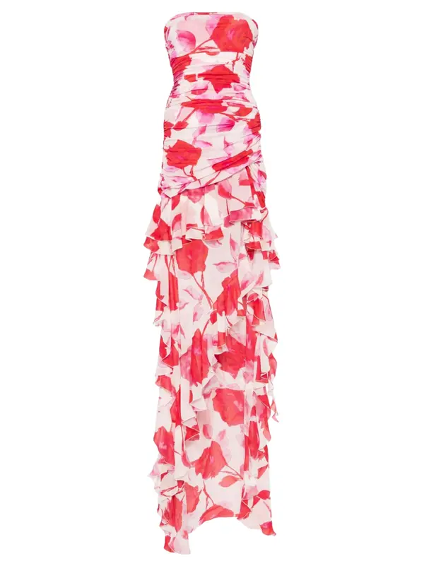 Blumarine Printed Maxi Dress - Neutrals