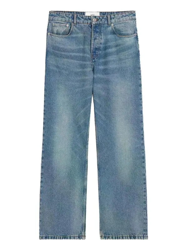 Ami Wide-leg Jeans - Blue