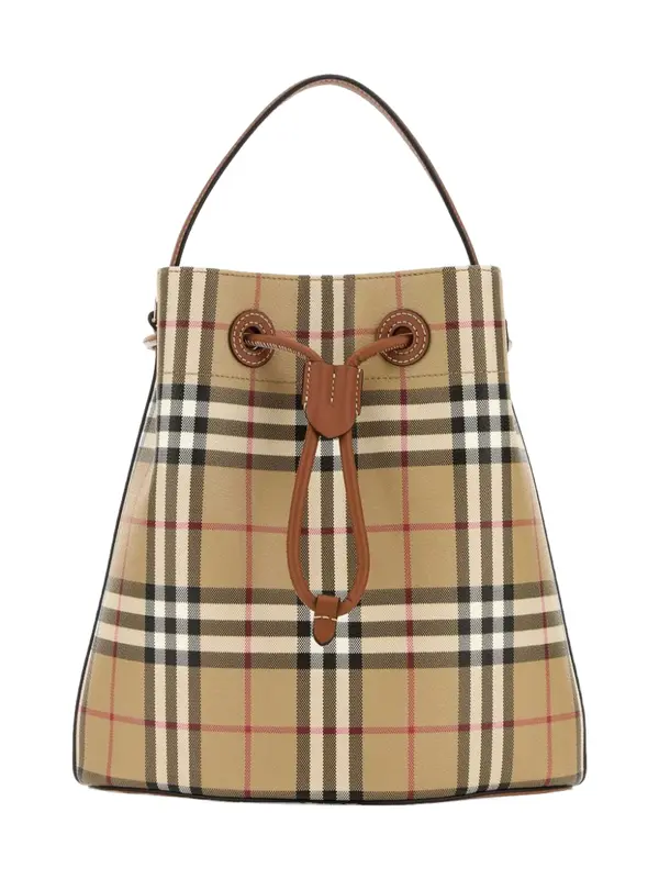 Burberry Vintage Check Bucket Bag - Neutrals