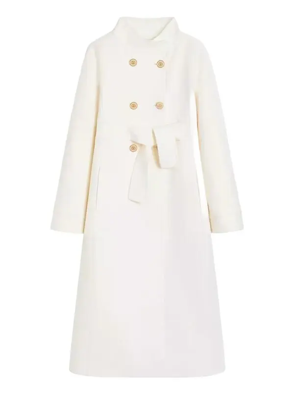 Valentino Garavani Compact Draped Coat - White