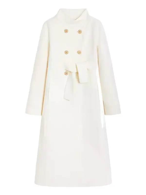 Valentino Garavani Compact Drap Coat - White