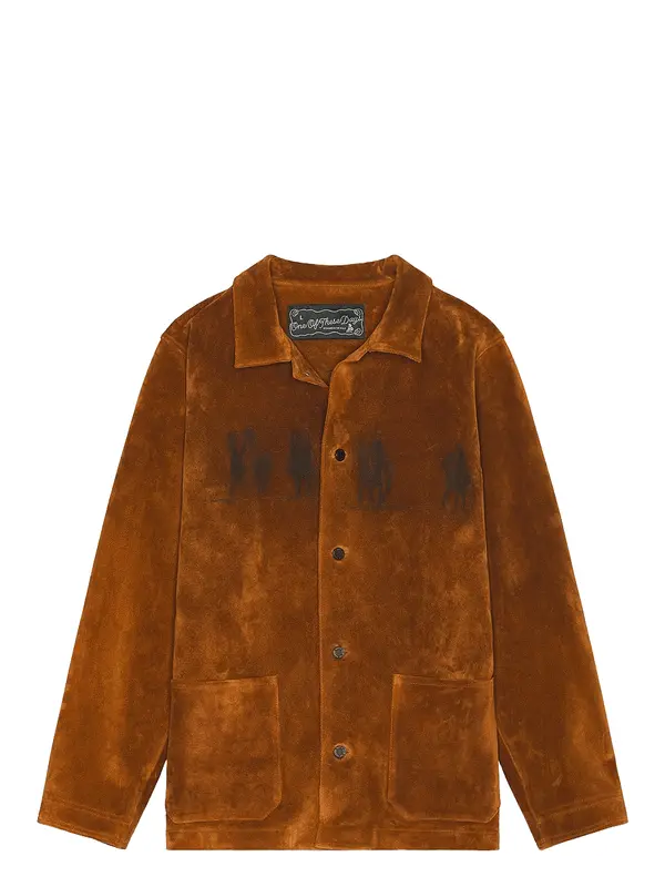 ONE OF THESE DAYS Suede Chore Jacket - Tobacco