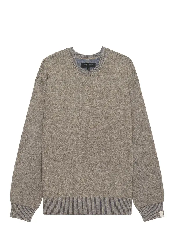 Rag & Bone Dexter Marl Crew Neck Sweater - Grey Multi