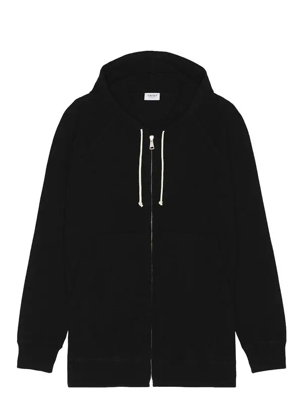 GHIAIA Full Zip Hoodie - Black