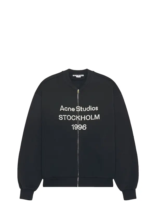 Acne Studios University Zip Up - Black