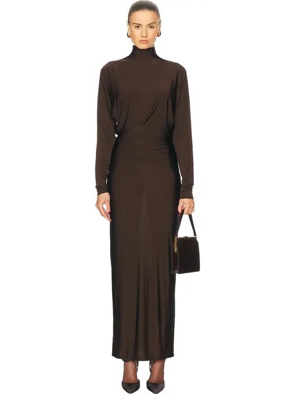 EAVES Shir Dress - Brown