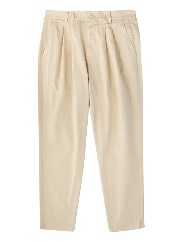 WAX LONDON Raleigh Tapered-leg Stretch-cotton Chinos - Cream