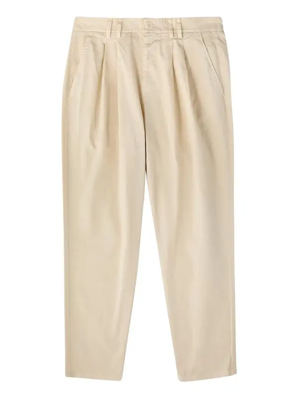 WAX LONDON Raleigh Tapered-leg Stretch-cotton Chinos - Cream
