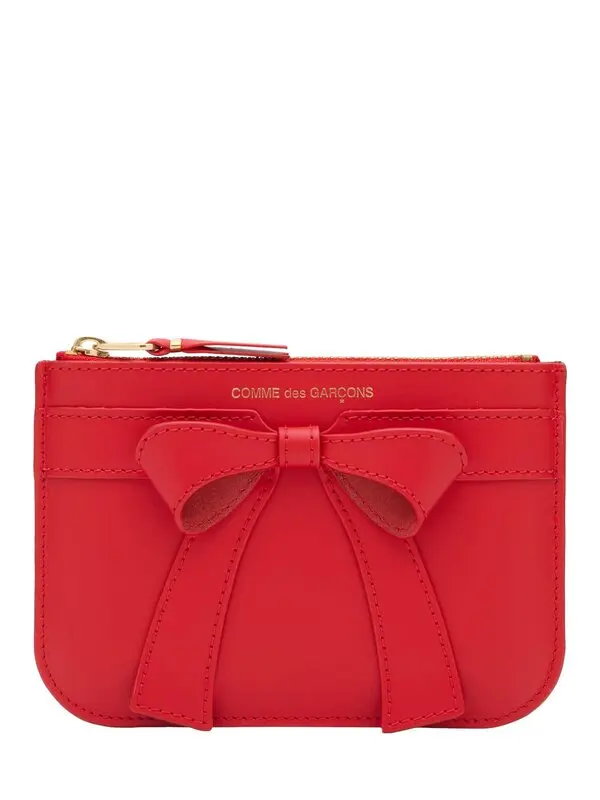 Comme Des Garçons Big Bow Wallet Sa8100bb - Red