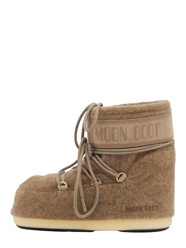 Moon Boot Low Icon Felt Boots - Beige Melange