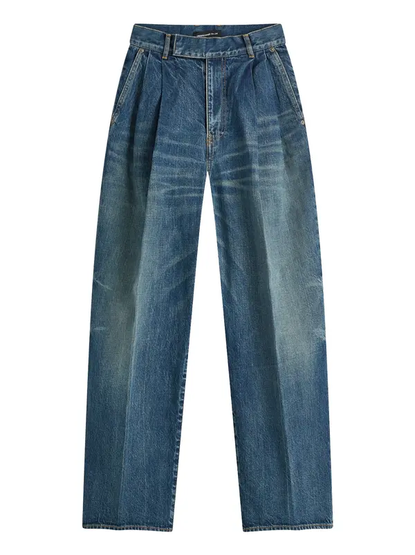 UNDERCOVERISM Pleated Denim Trouser - Blue