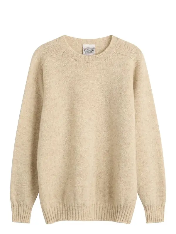 JAMIESON'S OF SHETLAND Crew Neck Jumper - White