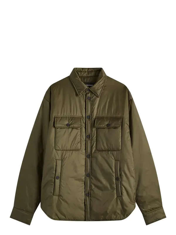Dsquared2 Light Puffer Shirt - Military Green
