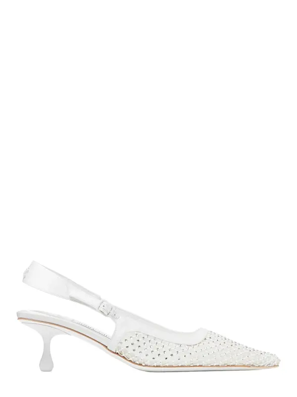 JIMMY CHOO 50mm Amel Pumps - White