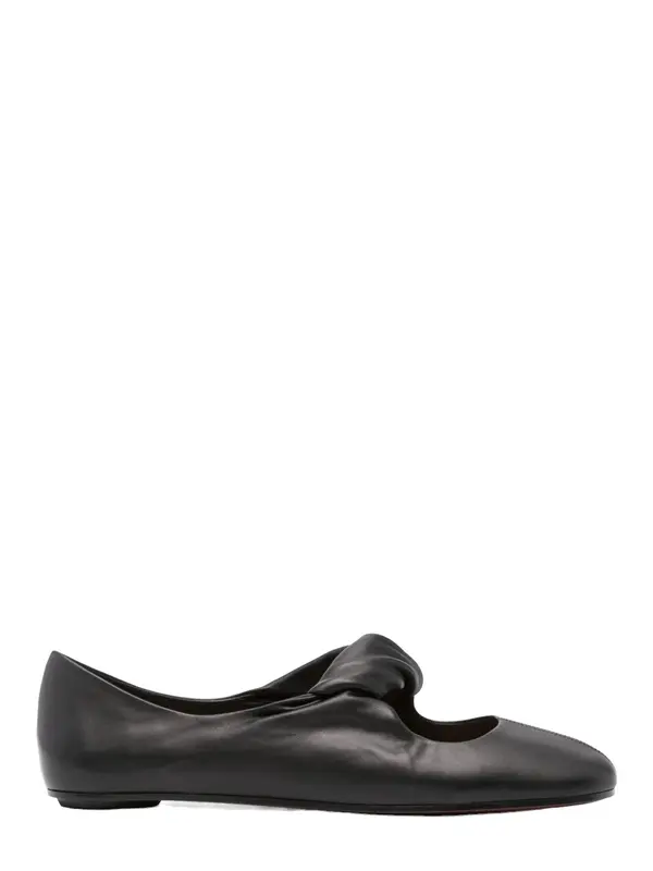 Alexander McQueen Twist-detailing Ballerinas - Black