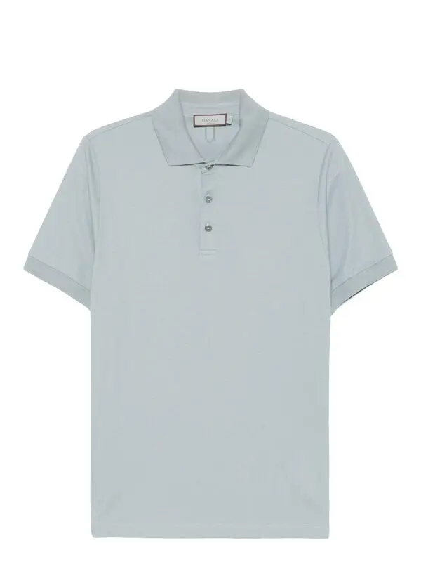 Canali Cotton Polo Shirt - Blue