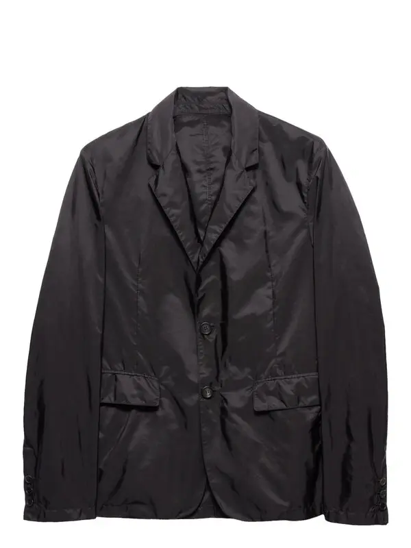 Prada Re-nylon Single-breasted Blazer - Black
