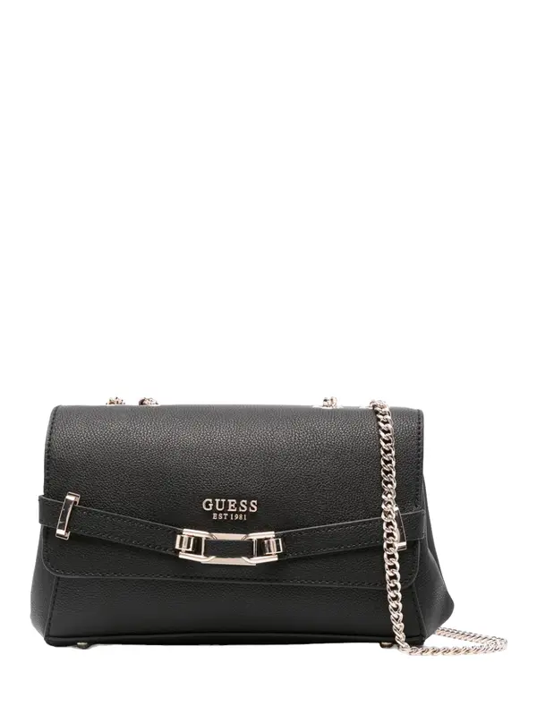 Guess Logo-lettering Shoulder Bag - Black