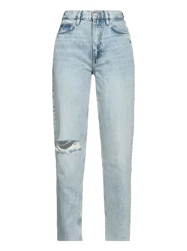 FRAME Cotton Denim Straight-leg Jeans - Blue