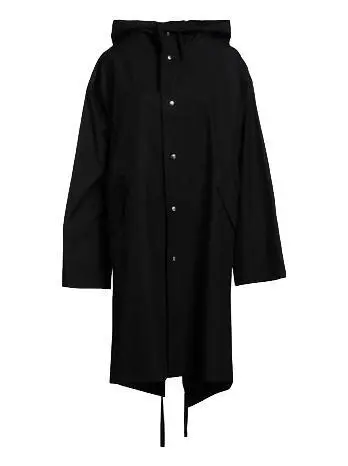JIL SANDER Cotton Overcoat & Trench Coat - Black