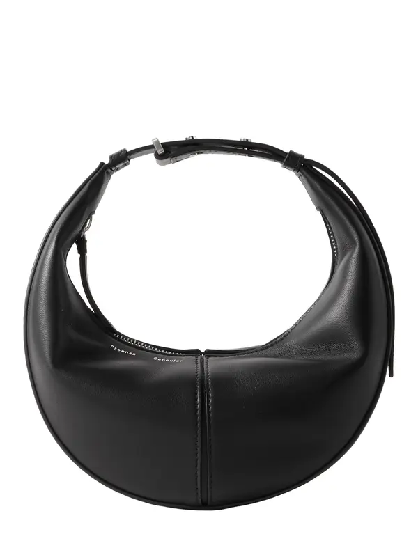 Proenza Schouler Mini Paneled Leather Shoulder Bag - Black
