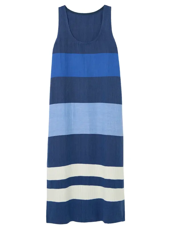 LEMLEM Lilian Striped Midi Dress - Blue