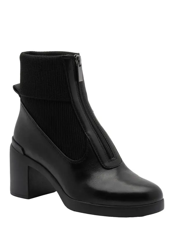 ABEO Metropolis Zip Up Ankle Boots - Black - Regular