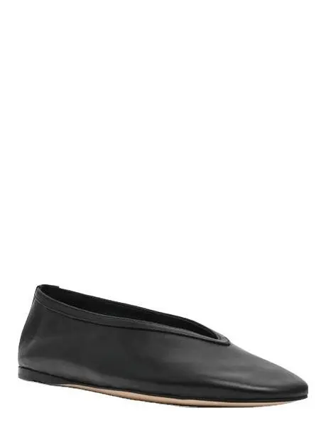Steve Madden Leni Flat - Black Leather