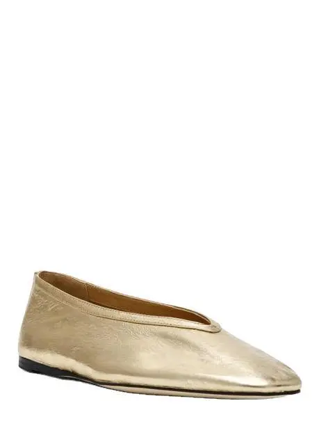 Steve Madden Leni Flat - Gold Leather
