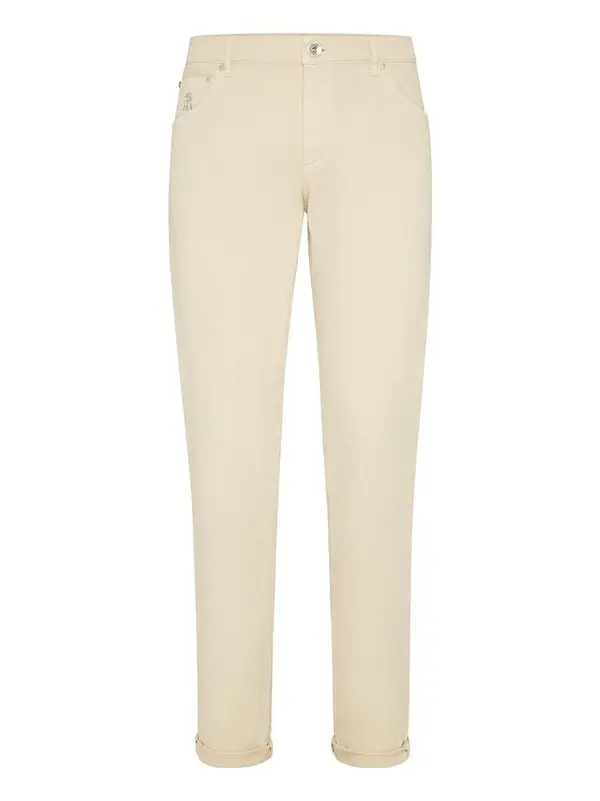 Brunello Cucinelli Garment-dyed Trousers - Buff