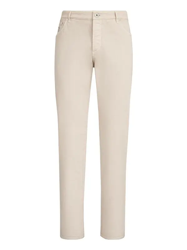 Brunello Cucinelli Slim Fit Trousers - Buff