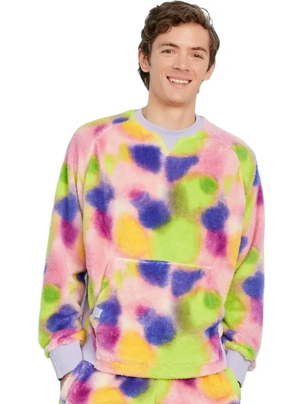 JAMBYS Floof Crew Crewneck - Neon Blur