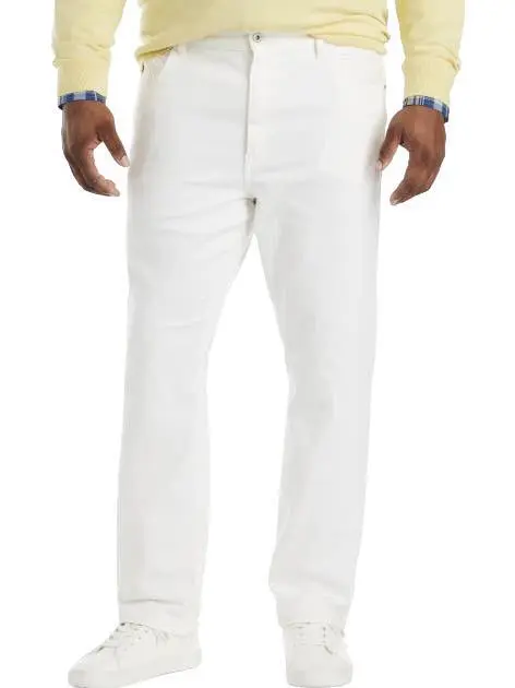 NAUTICA Big & Tall Glacier Bay Straight-fit Denim Jeans - White