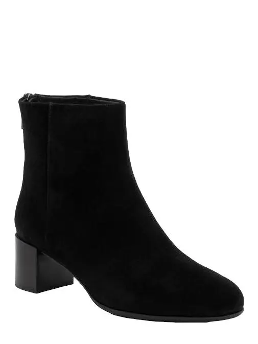 ABEO Plaza Zip-up Boots - Black Suede - Regular