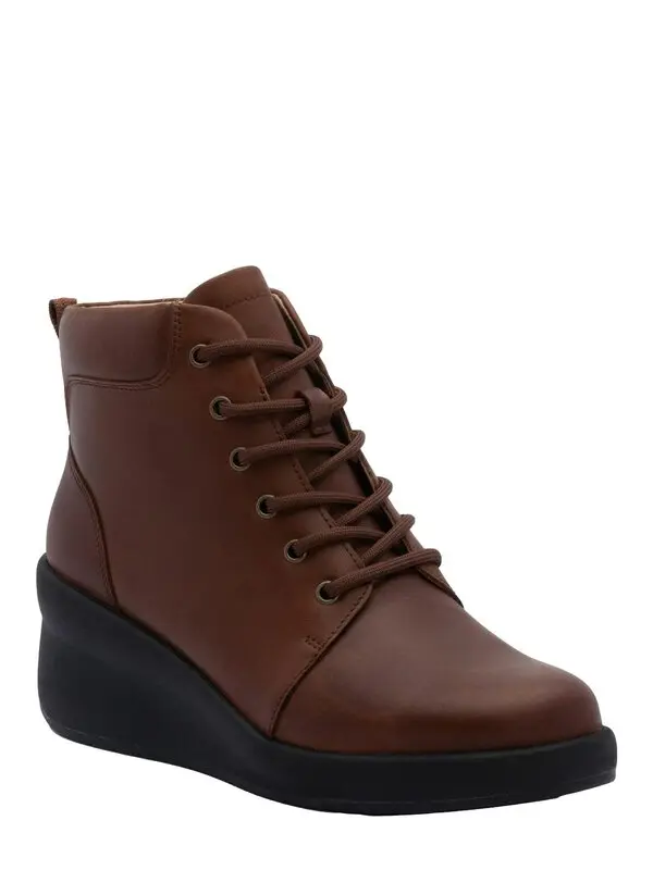 ABEO Passage Lace Up Boots - Dark Tan - Regular