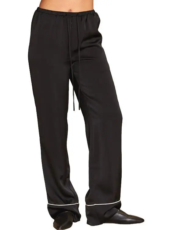 CRESCENT Pajama-style Pants - Black