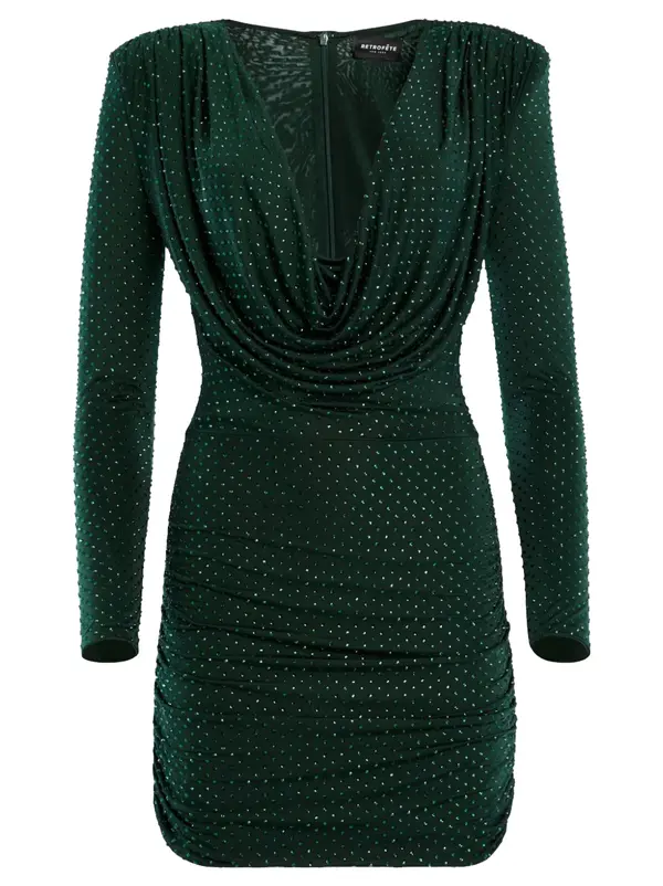 Retrofete Alpine Mini Dress - Green