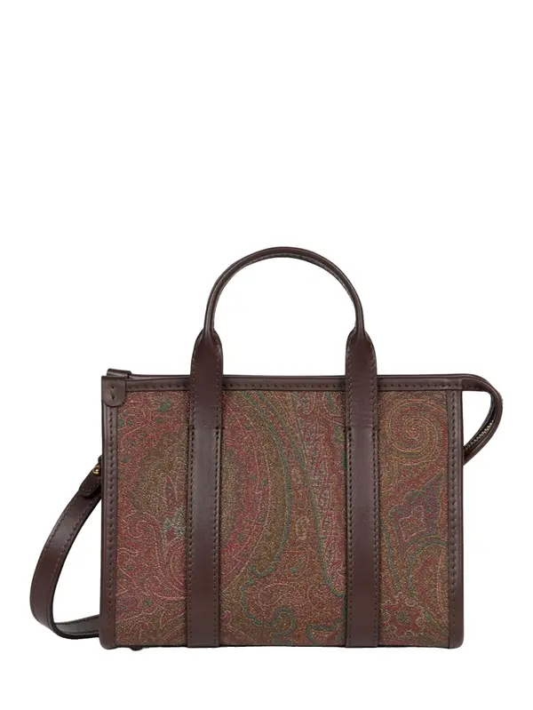 Etro Mini Paisley-jacquard Tote - Brown