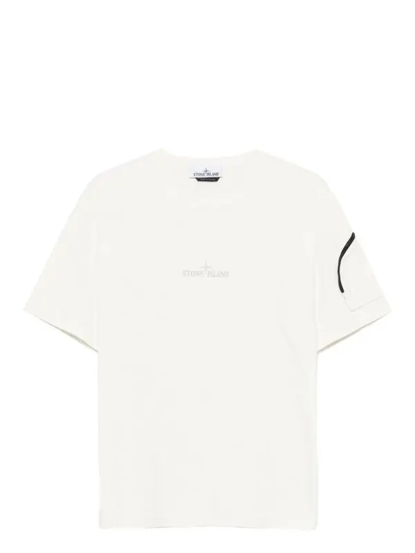 Stone Island Logo-print T-shirt - Neutrals