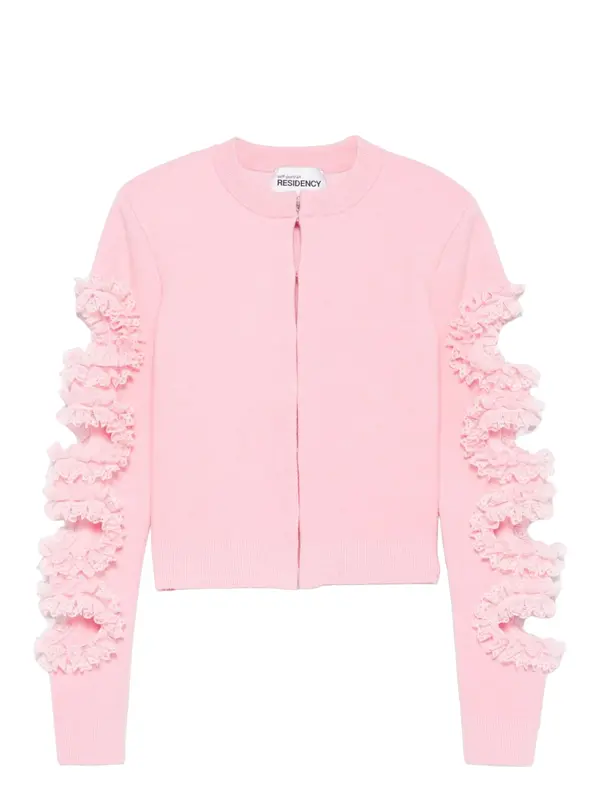 SELF-PORTRAIT X Christopher Kane Cut-out Lace Cardigan - Pink