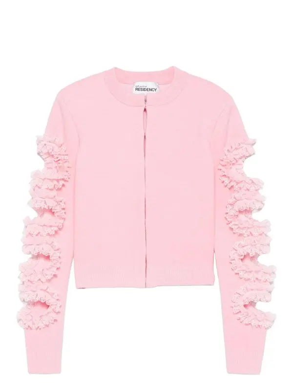 SELF-PORTRAIT X Christopher Kane Cut-out Lace Cardigan - Pink
