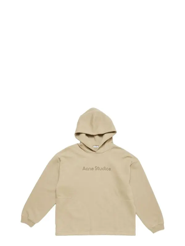Acne Studios Stud Logo Hoodie - Neutrals