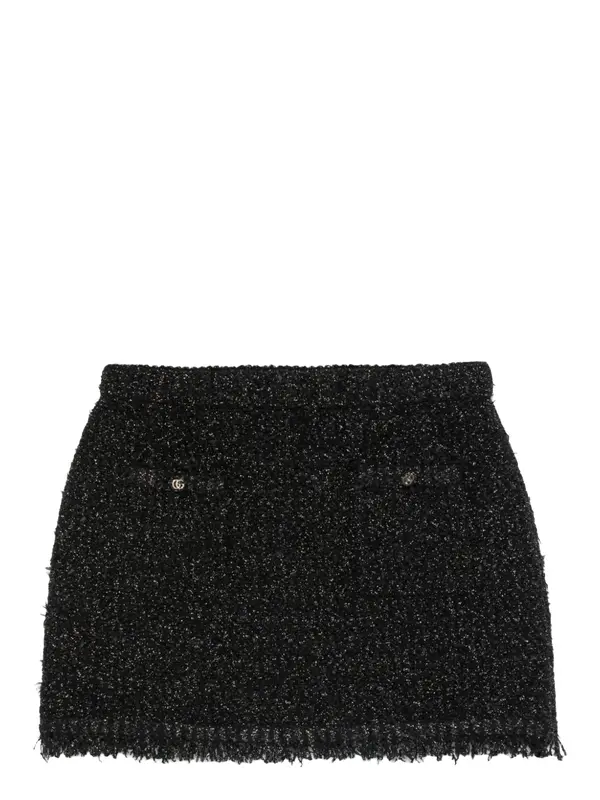 Gucci Lamé Mini Skirt - Black