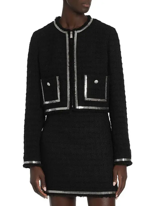 Versace Tweed Jacket - Black