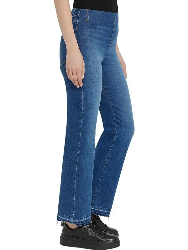 Lyssé Premium Denim Relaxed Straight Jeans - Authentic Midwash
