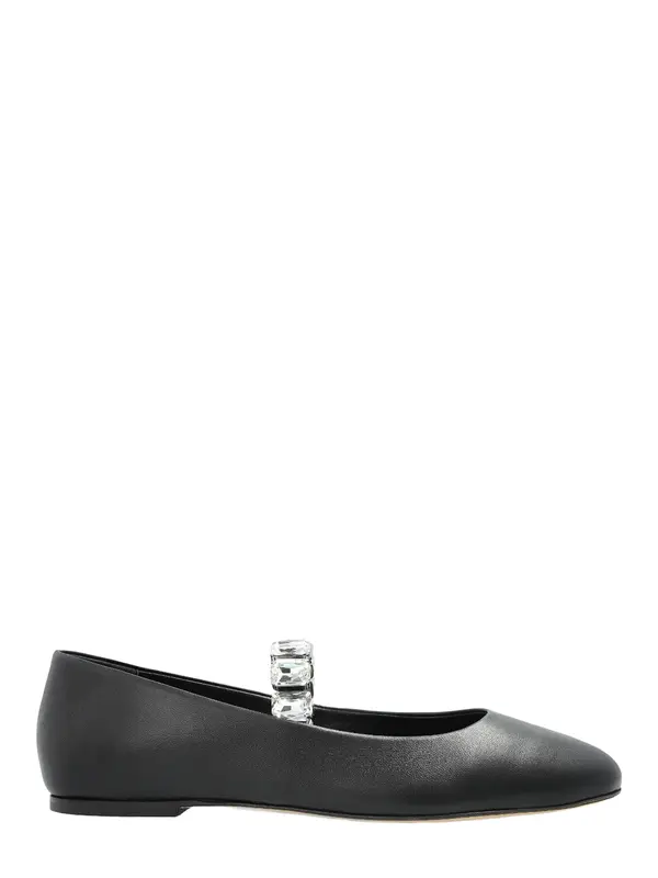Casadei Crystal-embellished Ballerinas - Black